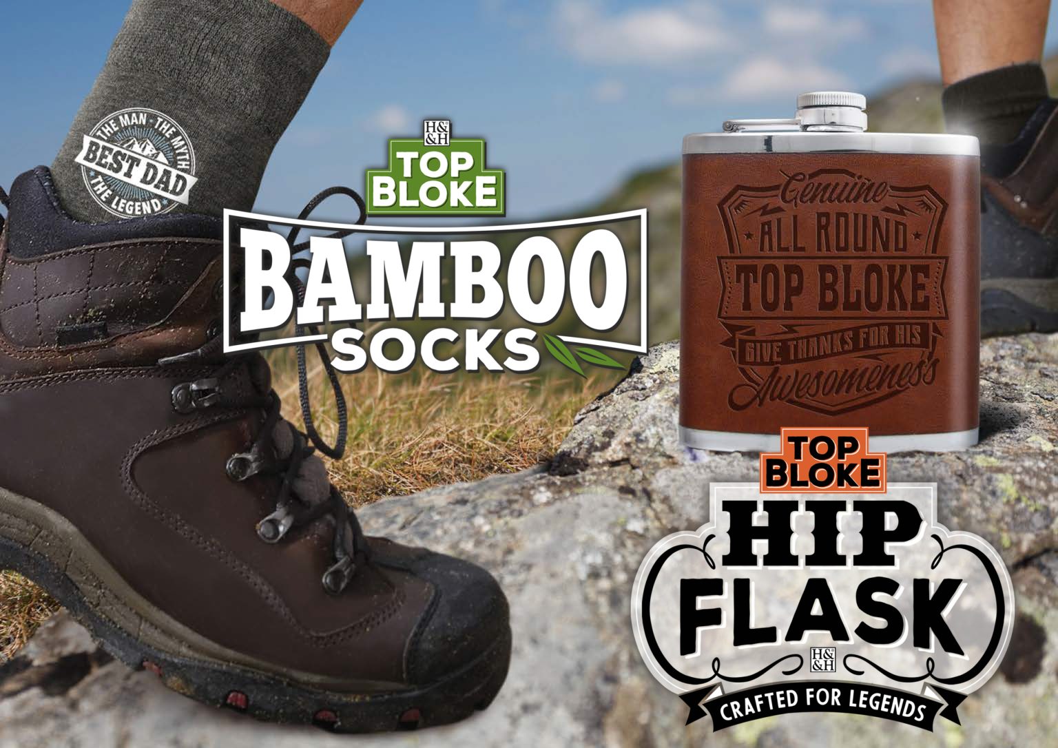 Top Bloke Socks & Hip Flasks - History & Heraldry Group